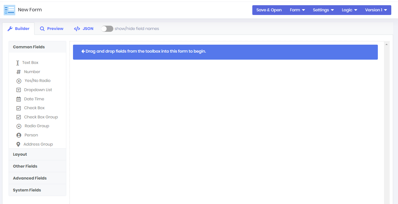 Adding Fields To A Web Form In The Form Builder Help Center